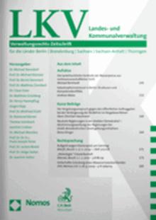 LKV - Landes- und Kommunalverwaltung - Zeitschrift | Nomos Verlag