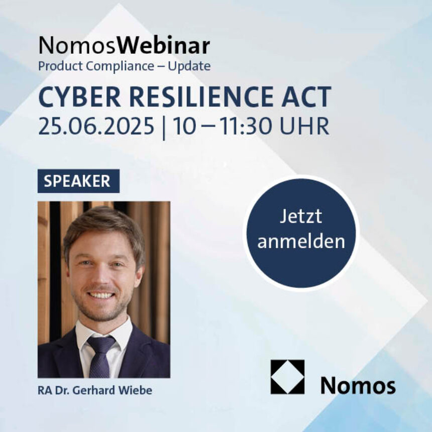 NomosWebinar: Cyber Resilience Act
